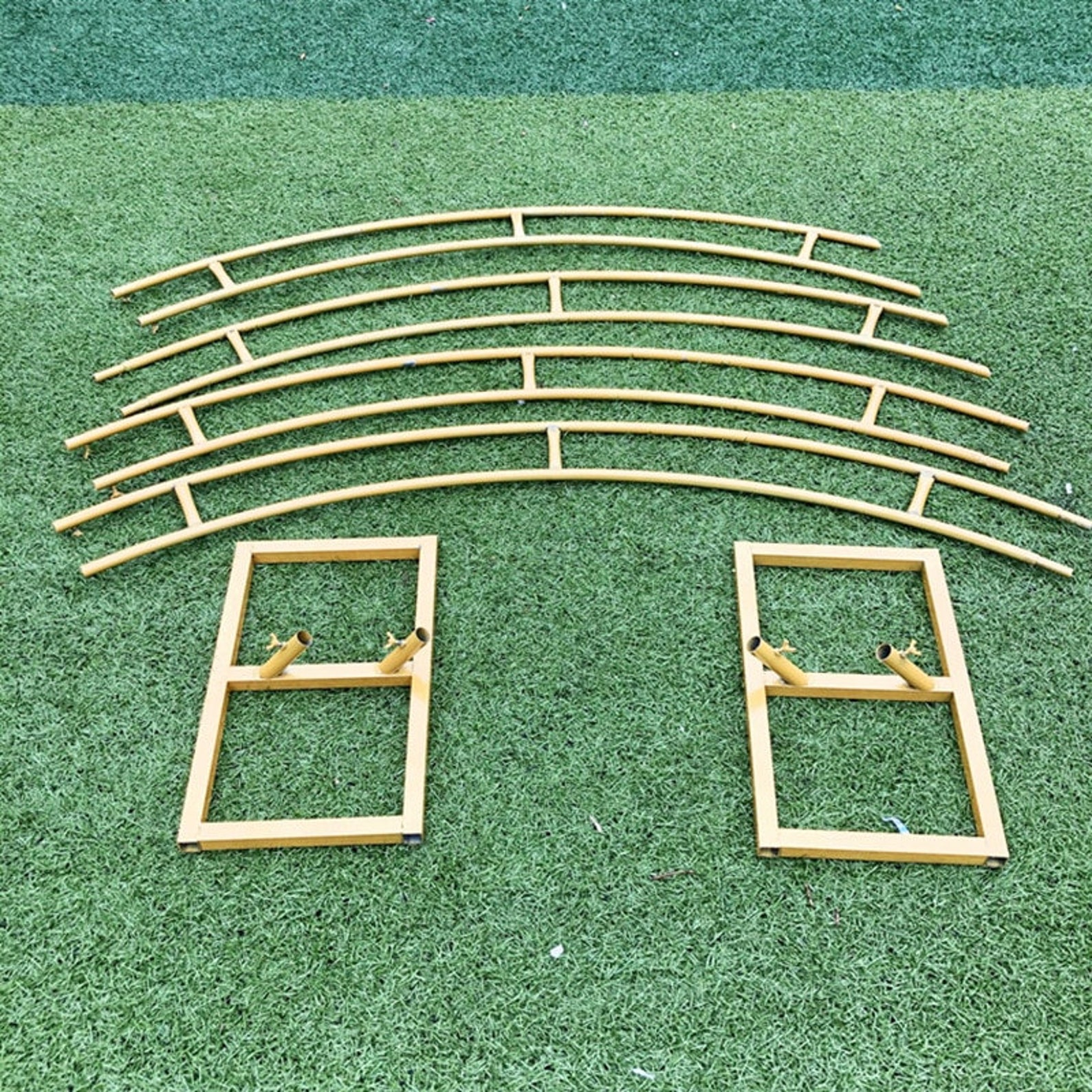 Outdoor Wedding Round Ring Backdrop Double Arch Stand Arc - Etsy