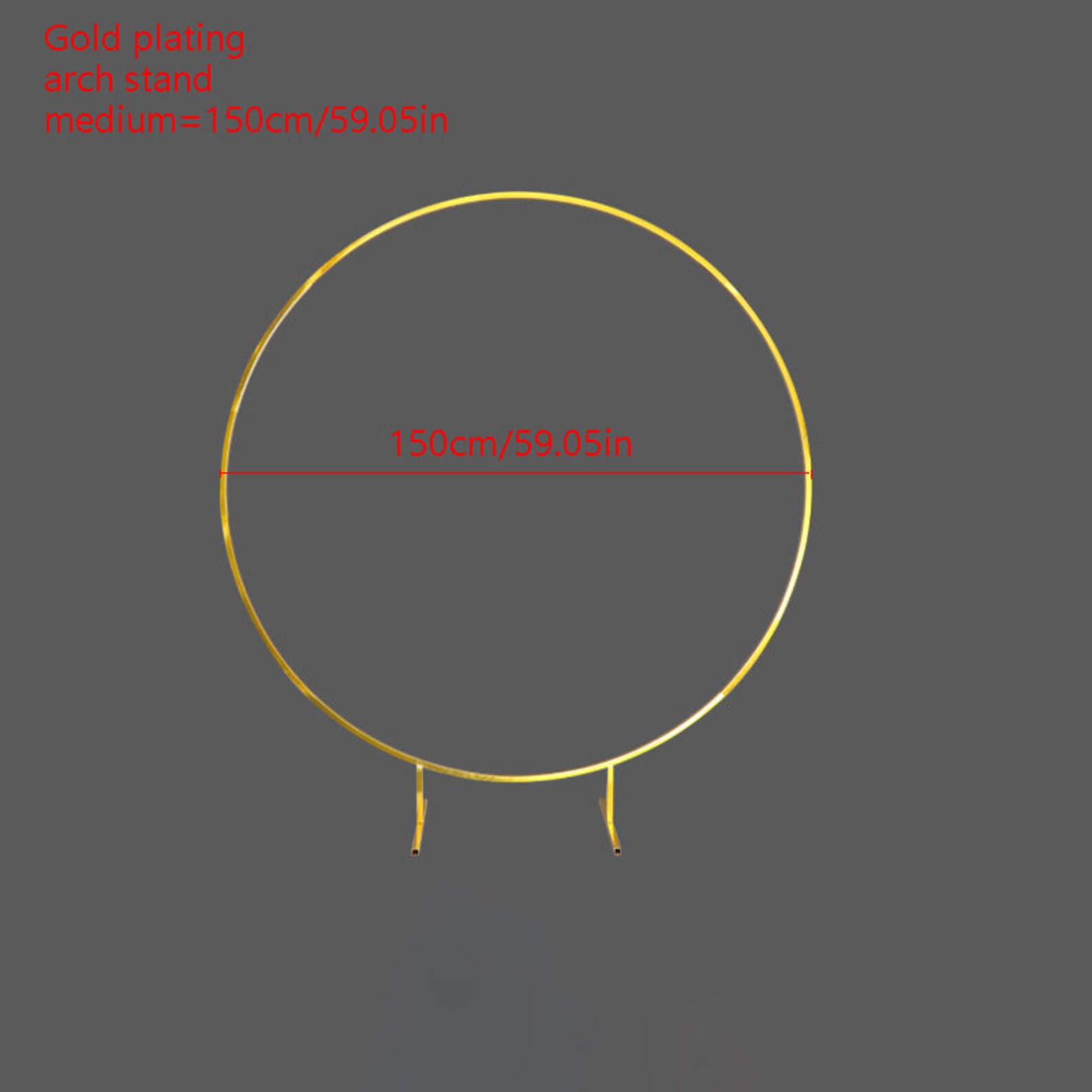 Circle Wedding Gold Plating Arch Stand Round Ring Birthday - Etsy