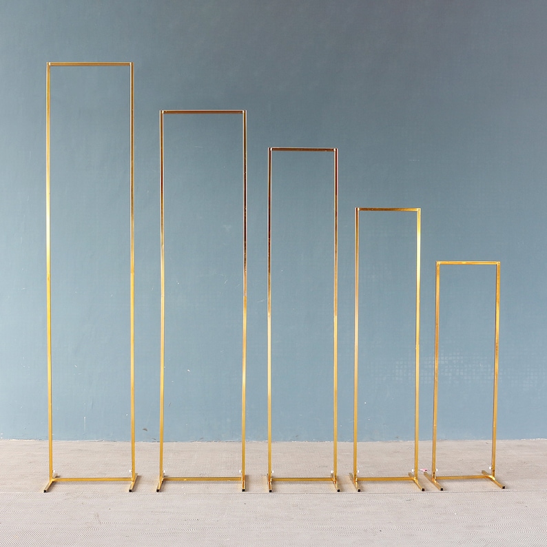 Shiny Gold Plated Wedding Props Metal Screen Arch Frame Stage - Etsy