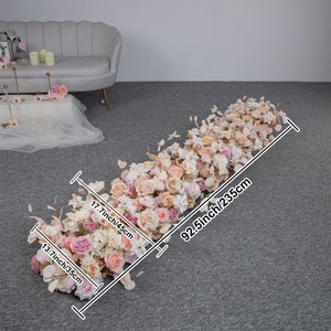 Artificial Flower Runner Pink White Red Series Flower Arrangement for ...