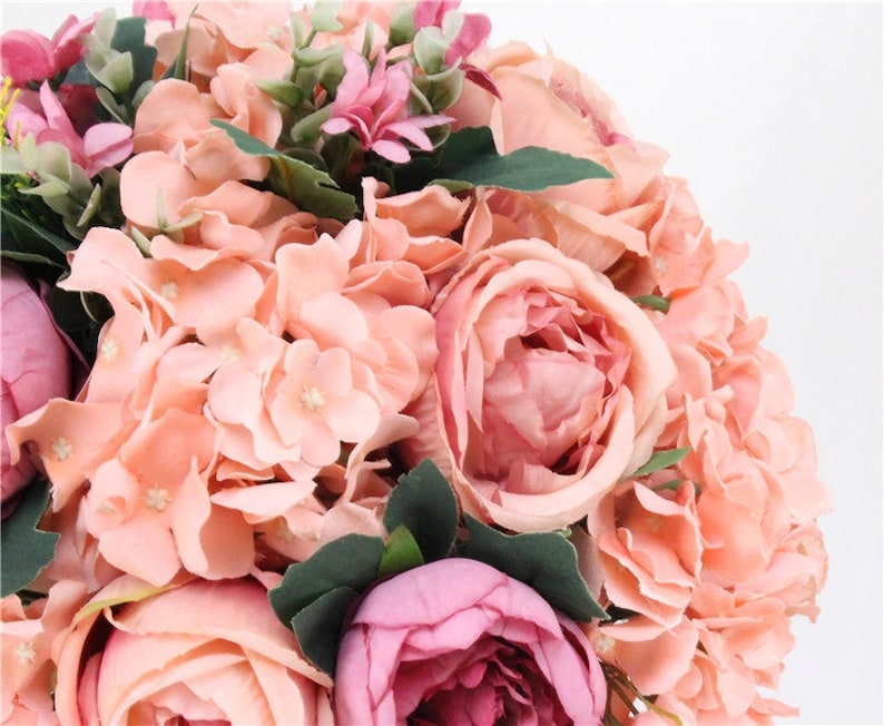 Custom 35/45cm Rose Peony Artificial Flower Ball Centerpieces - Etsy