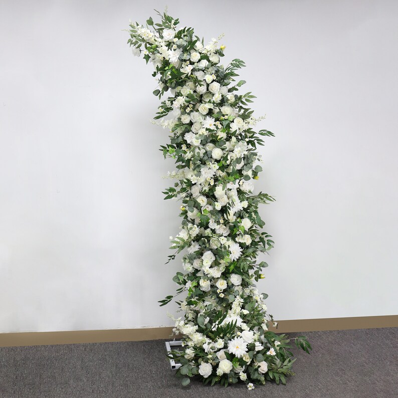 Wedding Flower Arrangement Moon Background Decoration Artificial White ...