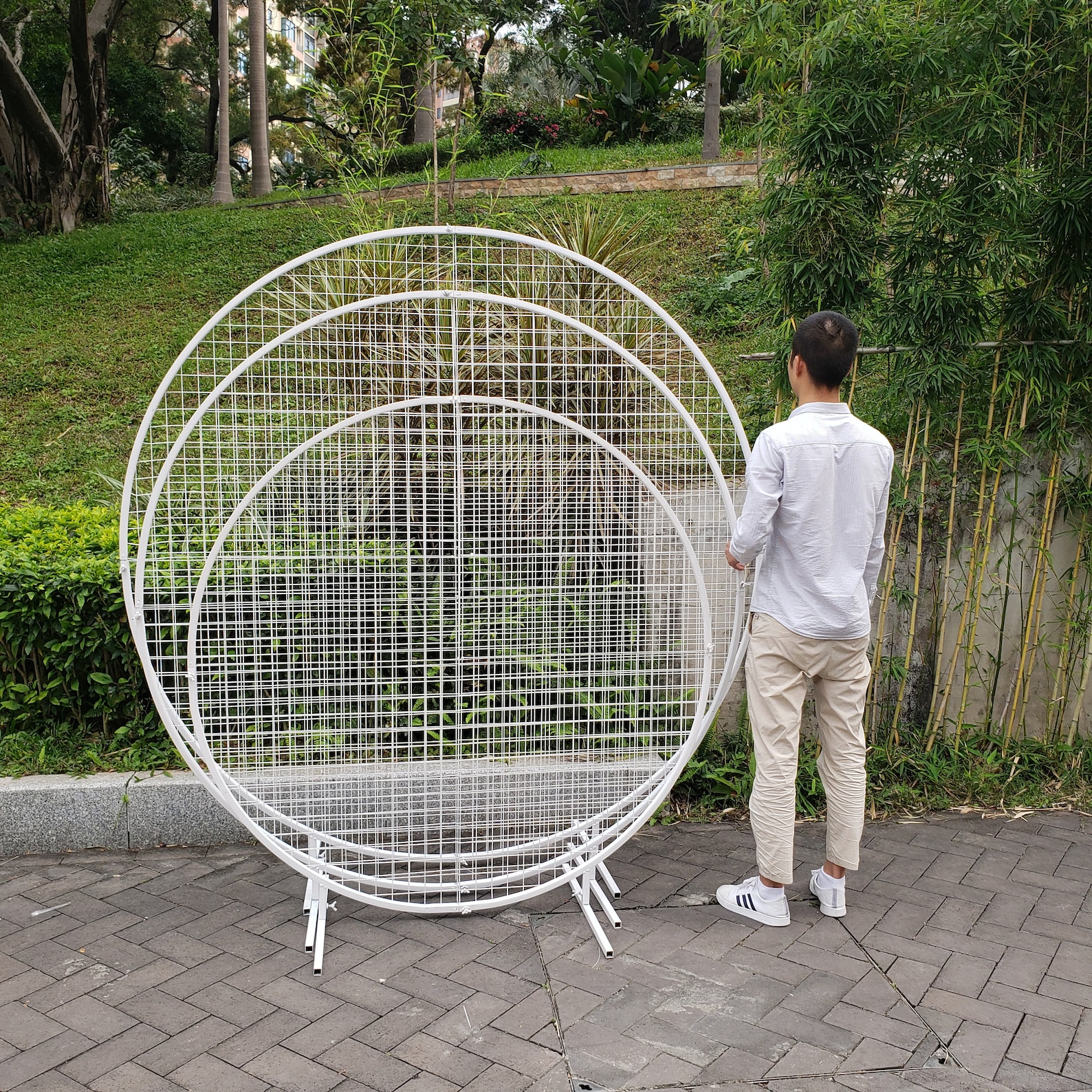 Circular Arch,round Mesh Grid Wedding,circle Arch for Balloons,gold ...