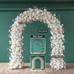 Luxury Backdrop Fleurs Artificielles Mariage Romantic Decoration Custom ...