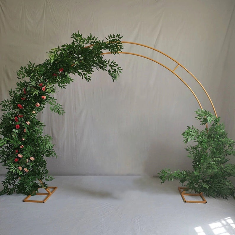 Outdoor Wedding Round Ring Backdrop Double Arch Stand Arc - Etsy