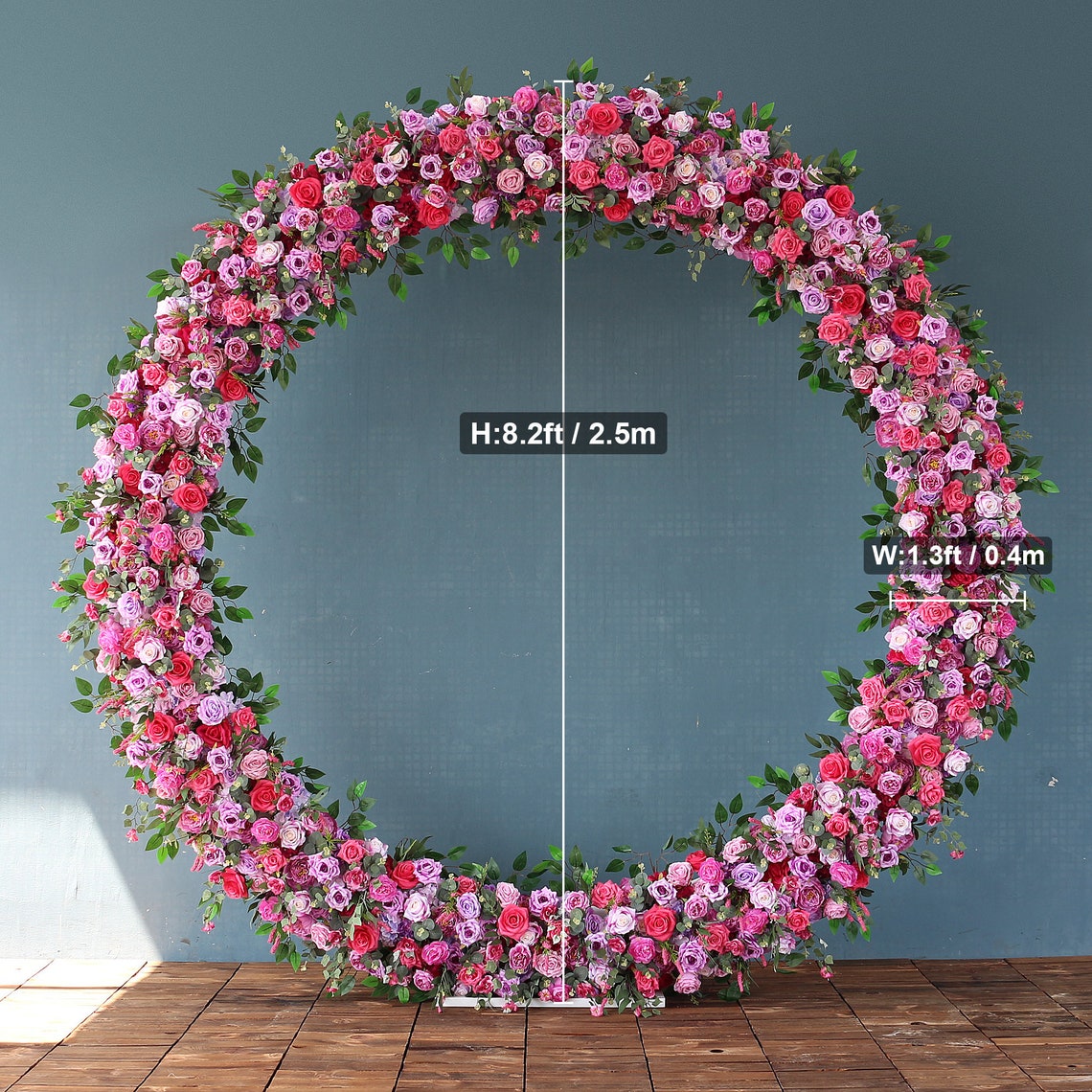 Round Arch Flower Stand Set Wedding Background Decor Rose - Etsy