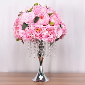 Custom 35cm Silk Peonies Artificial Flower Ball Centerpieces ...