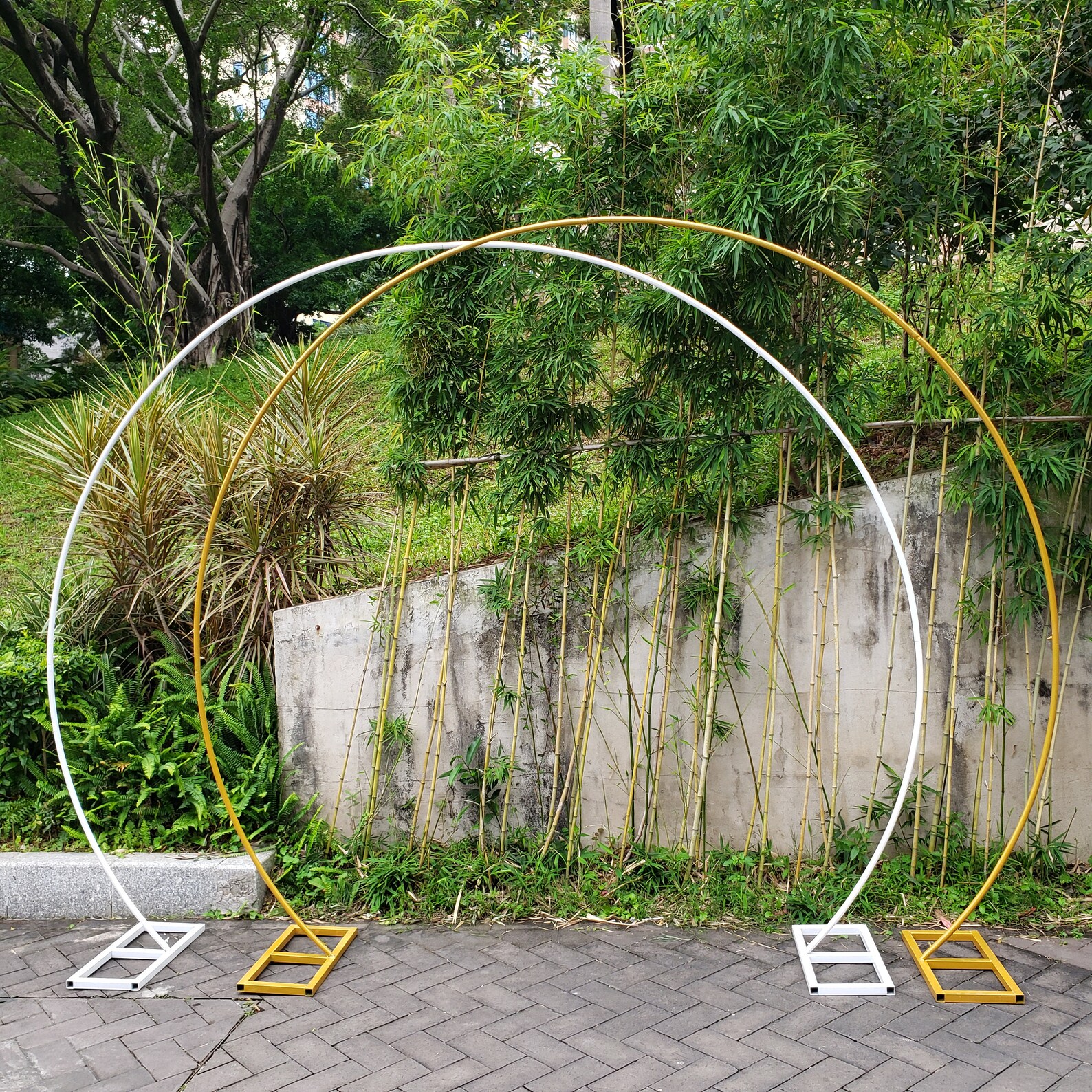 Wrought Round Ring Shape Metal Iron Arch Wedding Backdrop - Etsy Hong Kong