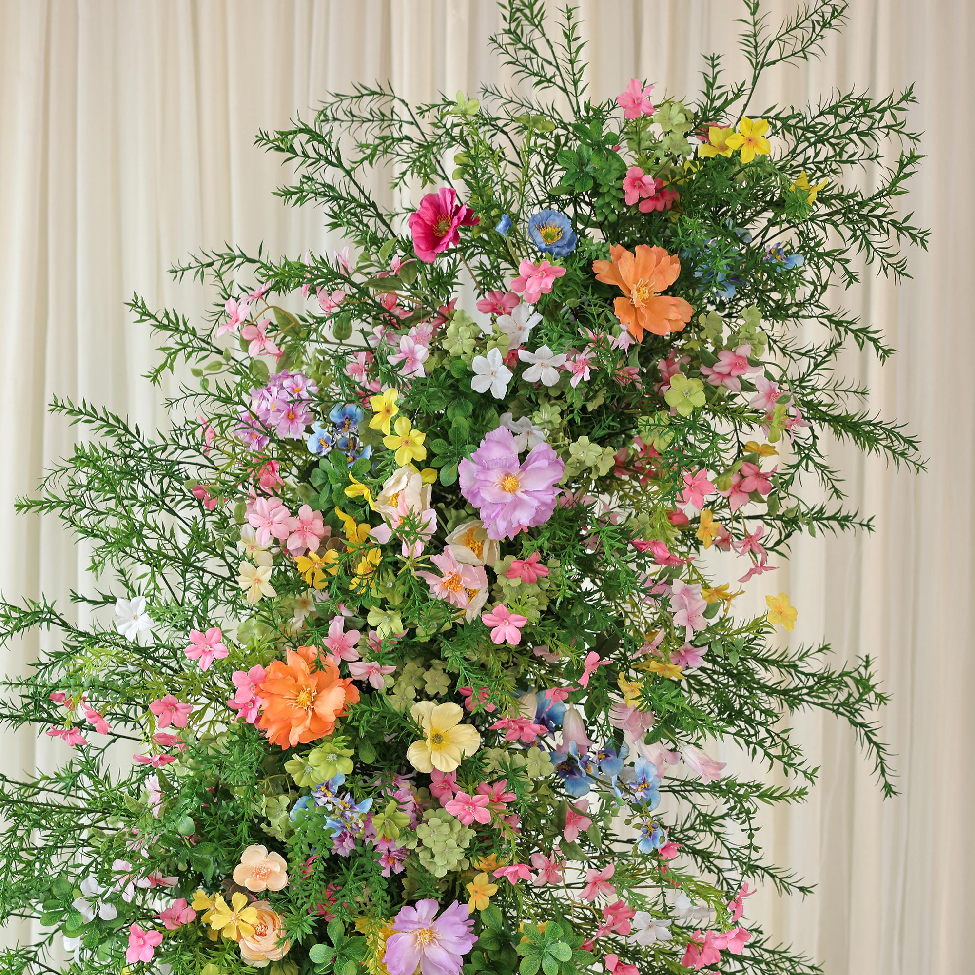 Colorful Artificial Flower Runner for Party Event Backdrop Decor - Etsy