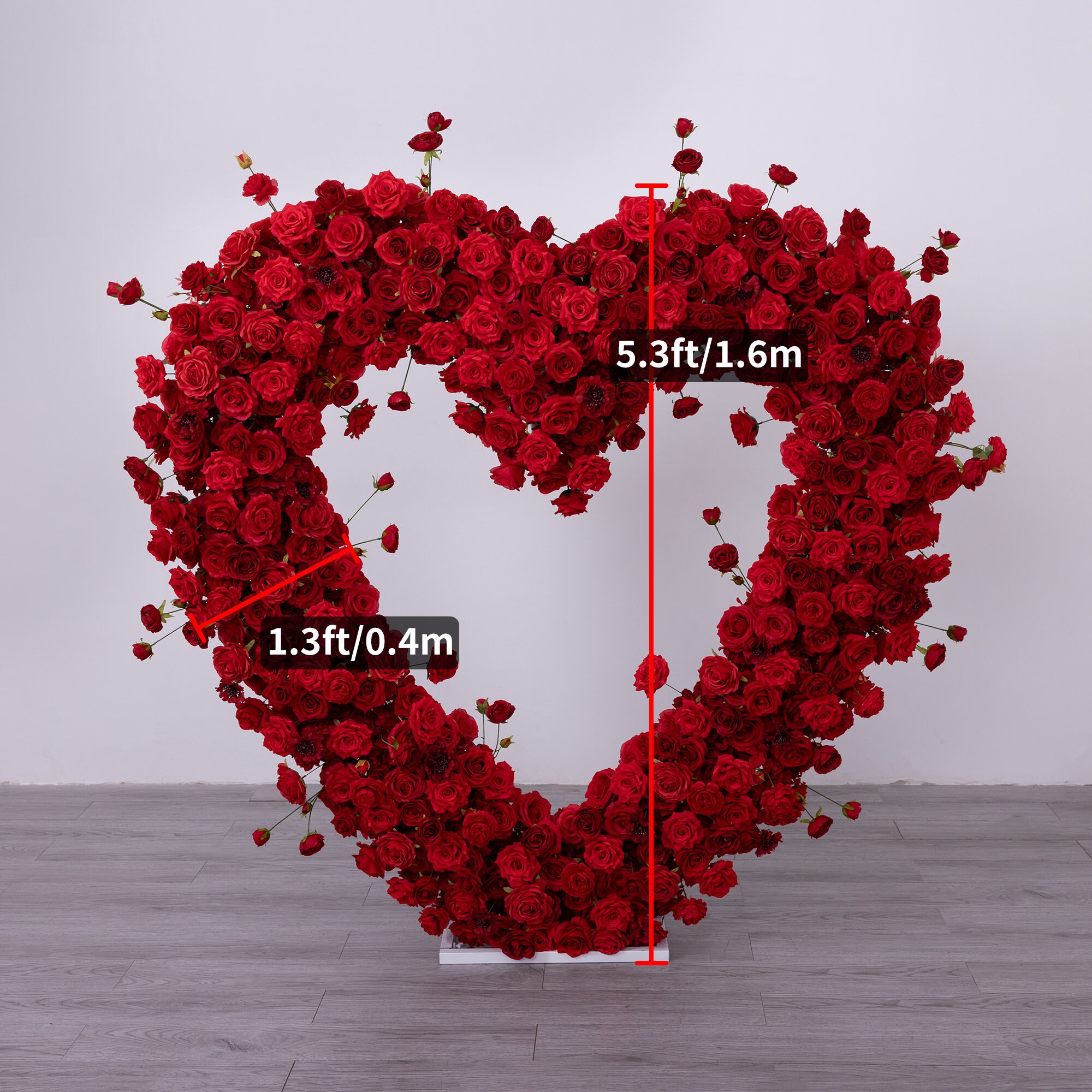 Heart Flower Arch: Wedding Backdrop Decoration - Customizable - Etsy
