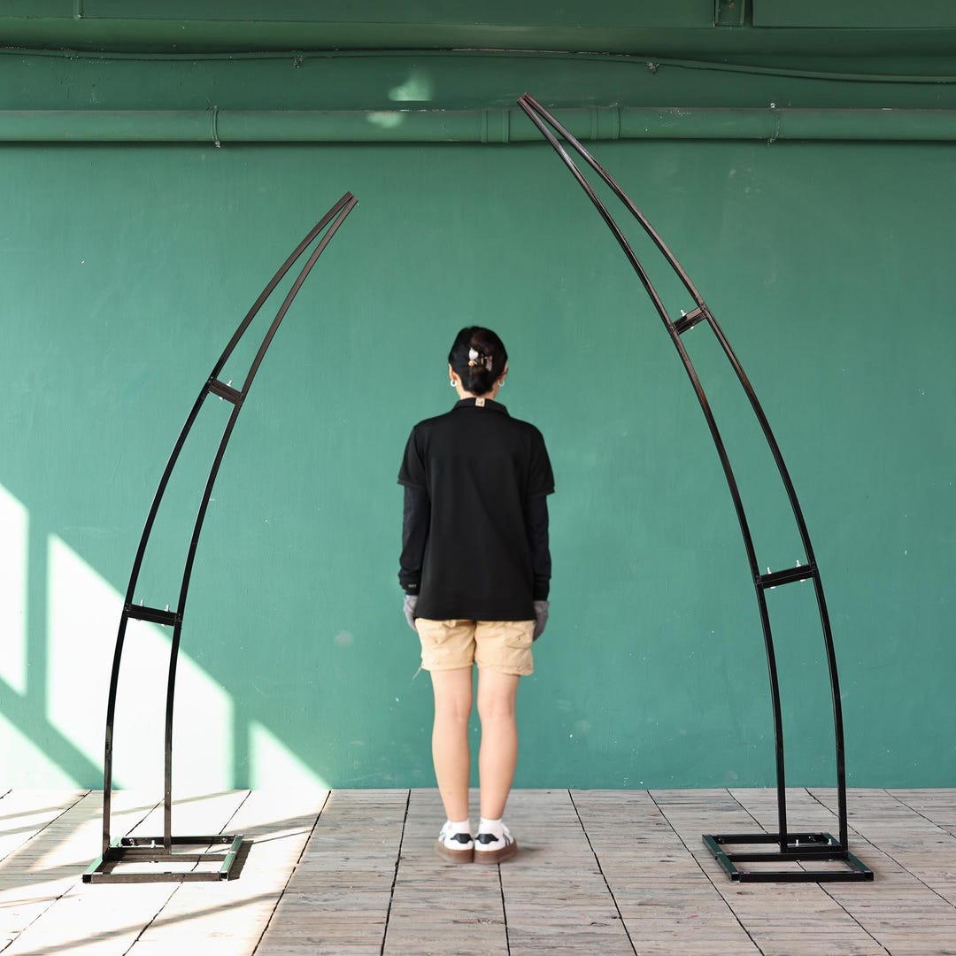 Wrought Iron Wedding Arch: Party Photo Booth Backdrop (6.6+7.5ft) - Etsy