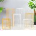 Gold White Wedding Props Line Square Wrought Iron Stage - Etsy