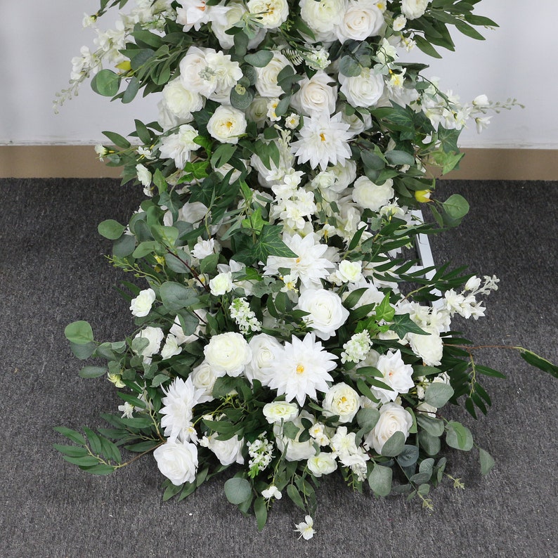 Wedding Flower Arrangement Moon Background Decoration Artificial White ...
