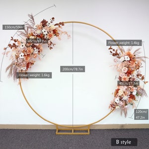 Wedding Flower Row Customize Autumn Colors Flower Arrangement - Etsy