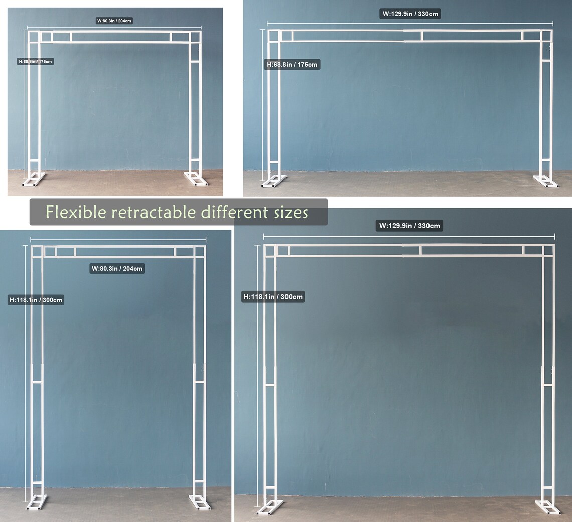 Wedding Arch Upgrade Stable Double Tube Flexible Retractable - Etsy