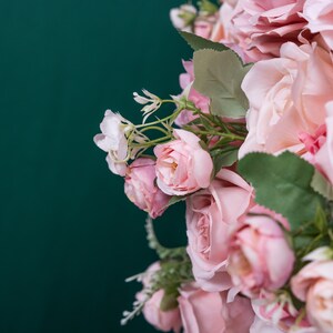 Wedding Centerpieces for Tables Pink Series Artificial Flower Ball for ...