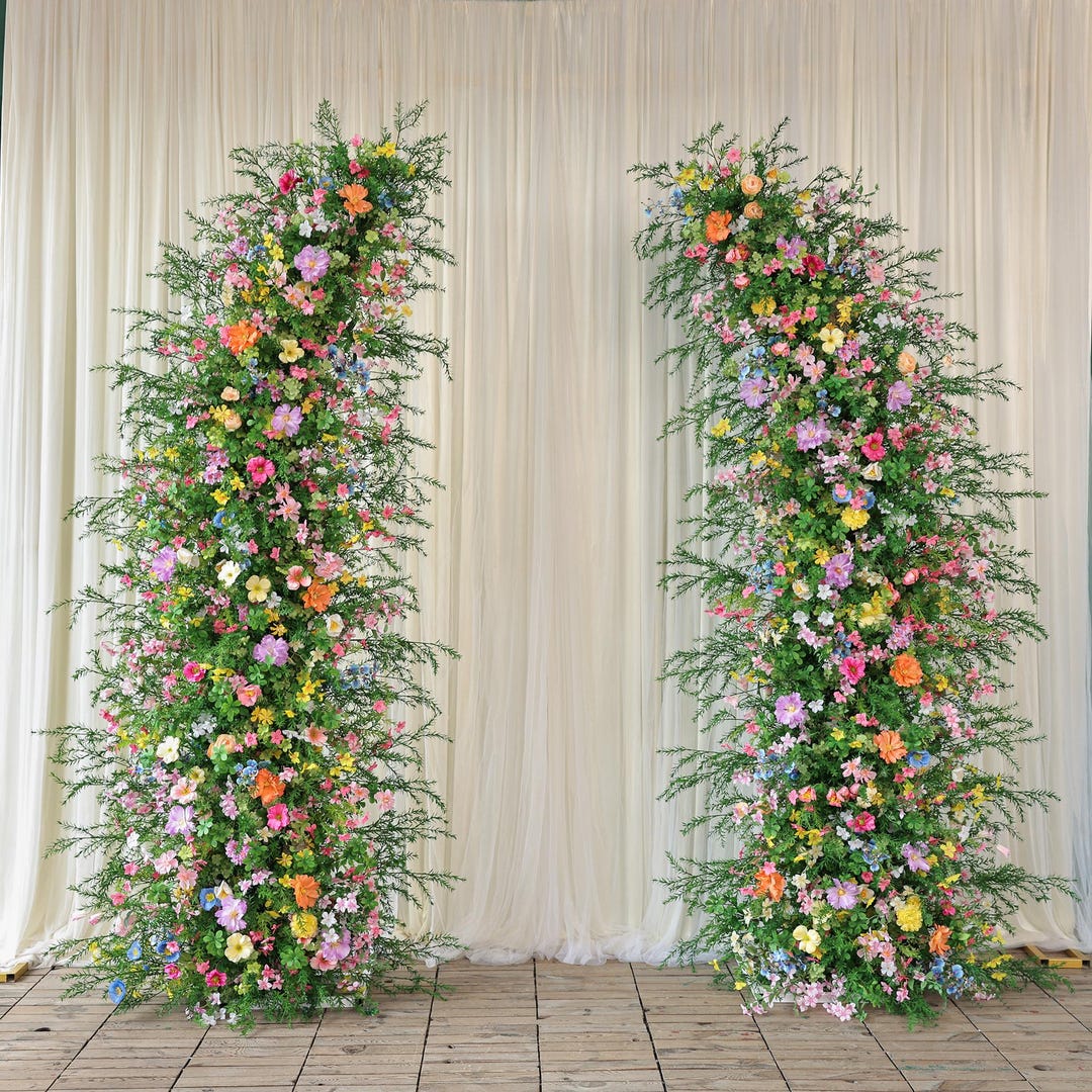 Colorful Artificial Flower Runner for Party Event Backdrop Decor - Etsy