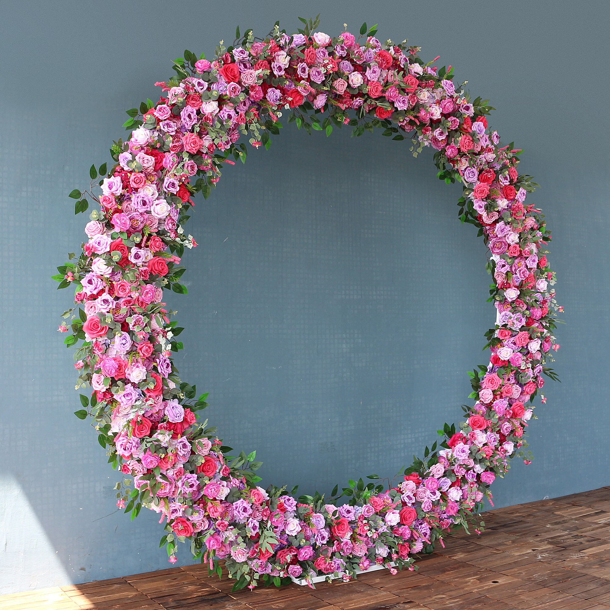 Round Arch Flower Stand Set Wedding Background Decor Rose - Etsy