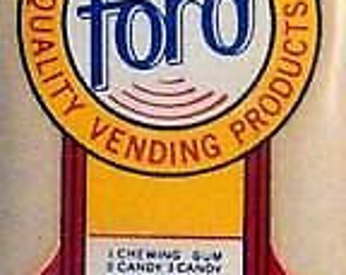 Original FORD Franchised Gumball Machine Decal - Etsy