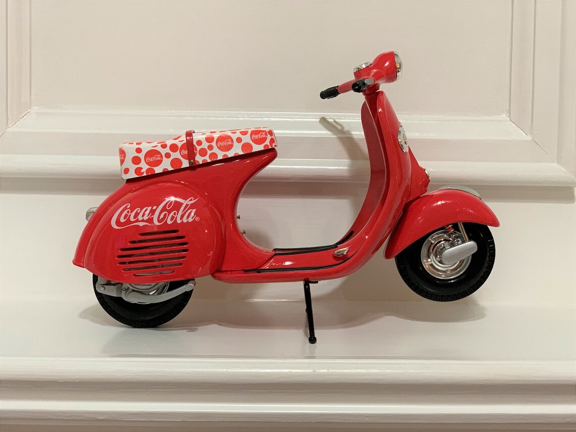 Coca Cola Miniature Pedal Scooter, Limited Edition Die Cast Metal, COKE ...