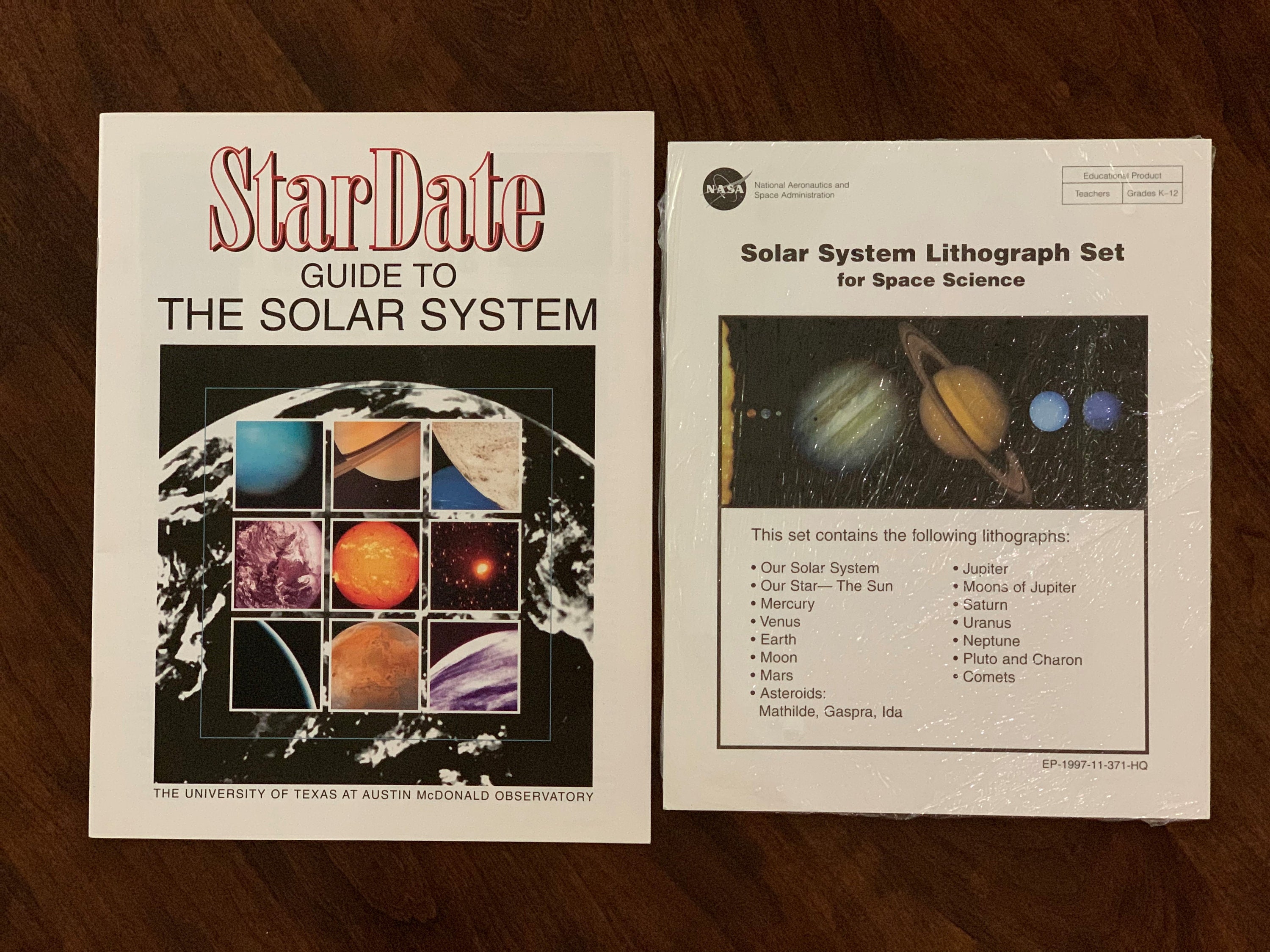 Nasa Lithograph Solar System Set