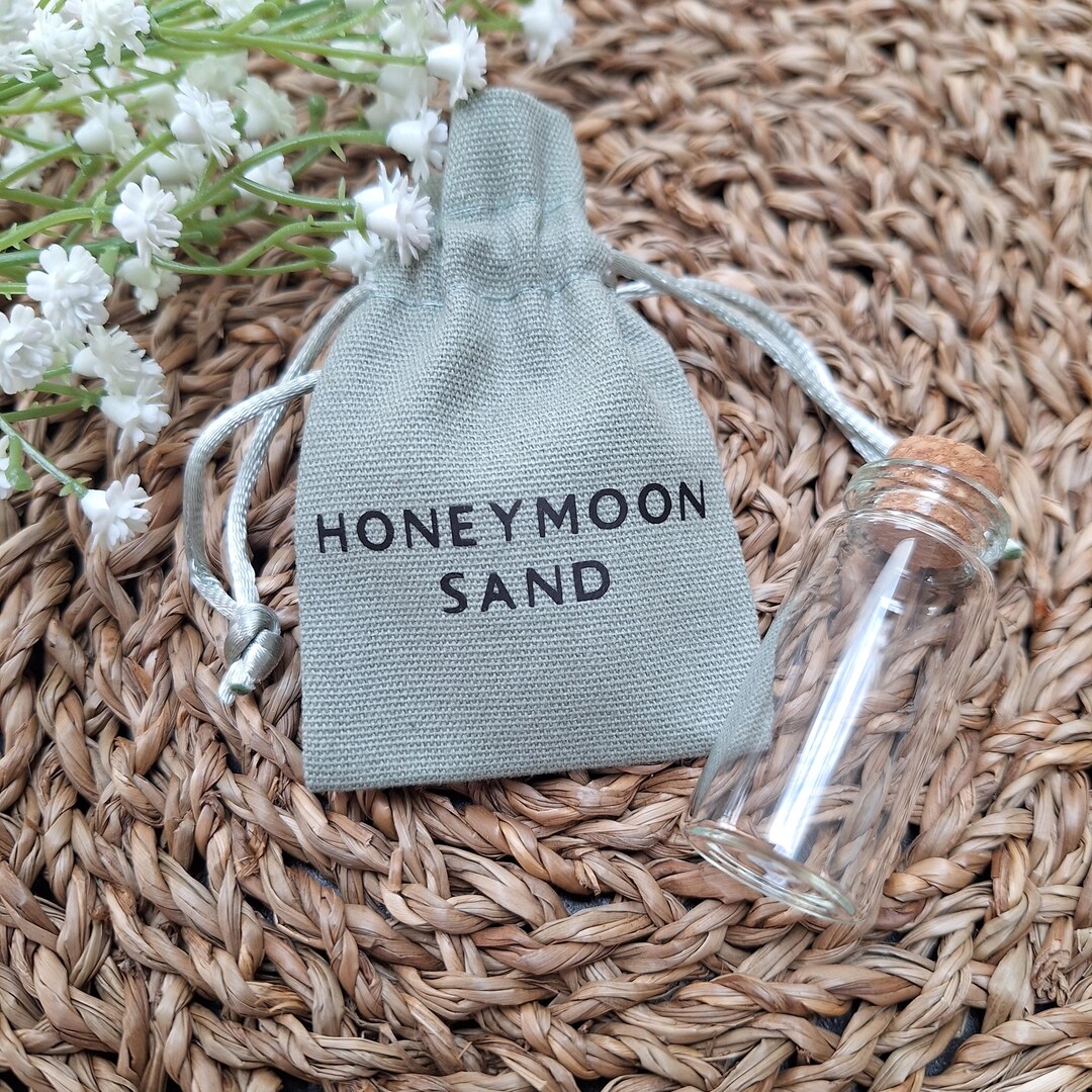 Honeymoon Sand Gift Set, Mini Honeymoon Sand, Wedding Honeymoon Momento ...