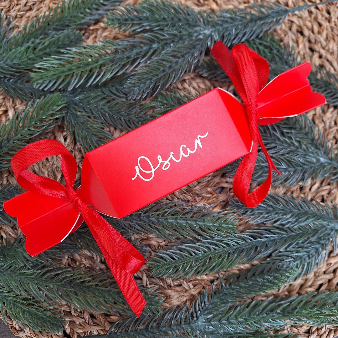 Personalised Christmas Cracker, Xmas Sweetie Storage, Cute Christmas ...