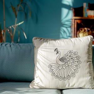 Peacock Hand Embroidery Pattern Colorful Bird PDF Modern Embroidery ...