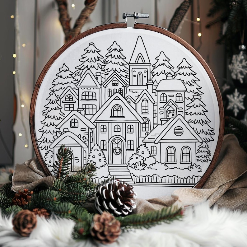 Christmas Embroidery Pattern Bundle PDF | 20 Festive Hand Embroidery ...