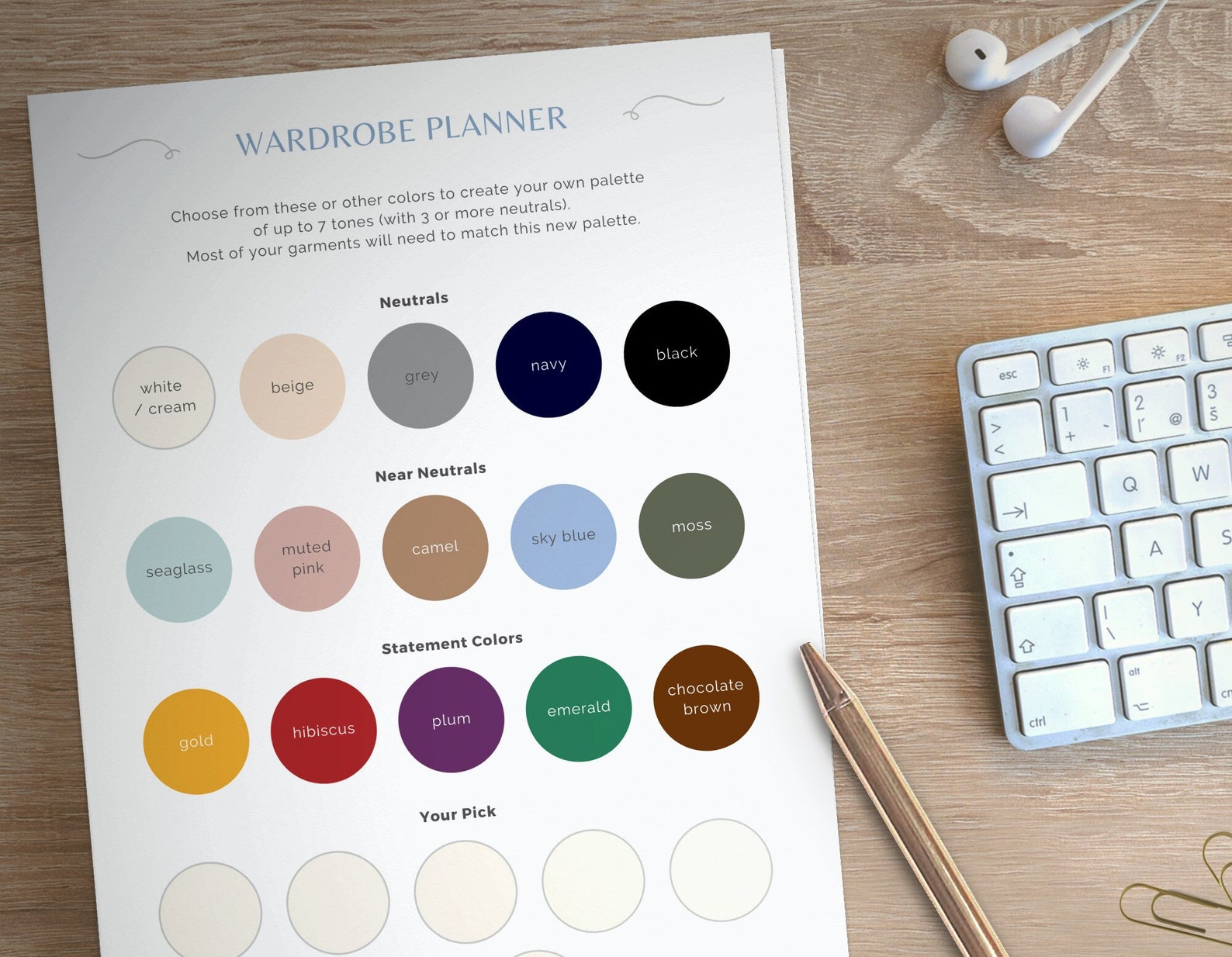 CAPSULE WARDROBE Planner & Guide Printable Outfit Planner - Etsy