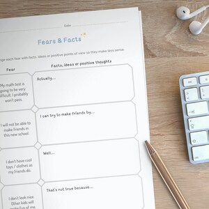 Kids Worksheets ~ Mental Health Journaling Workbook for Children ~ CBT ...