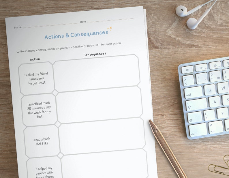 Kids Worksheets Mental Health Journaling Workbook for Children CBT ...