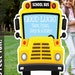 School Bus Personalized Lawn Sign, Back to School Yard Decoration - Etsy