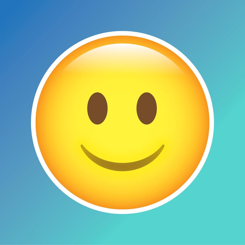 Emoji-slightly Smiling Lawn Sign, 3 Sizes Available, Party Decor, Photo ...