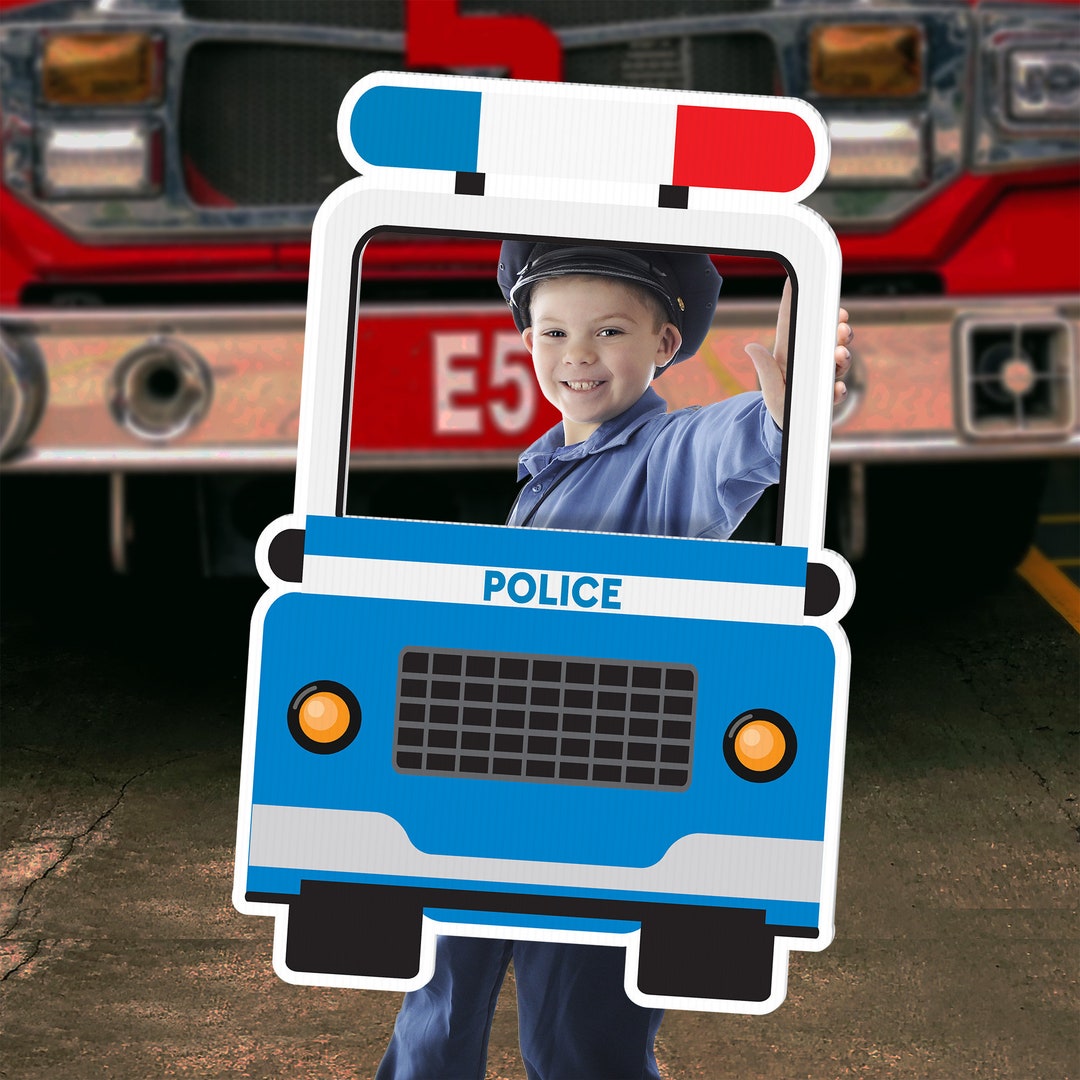 Police, Selfie Frame, Printed, Social Media Selfie Frame, Photo Booth ...