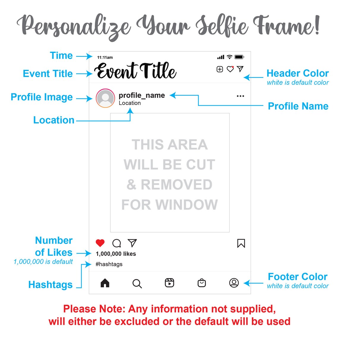 Personalized Selfie Frame Instagram Frame Printed Photo - Etsy