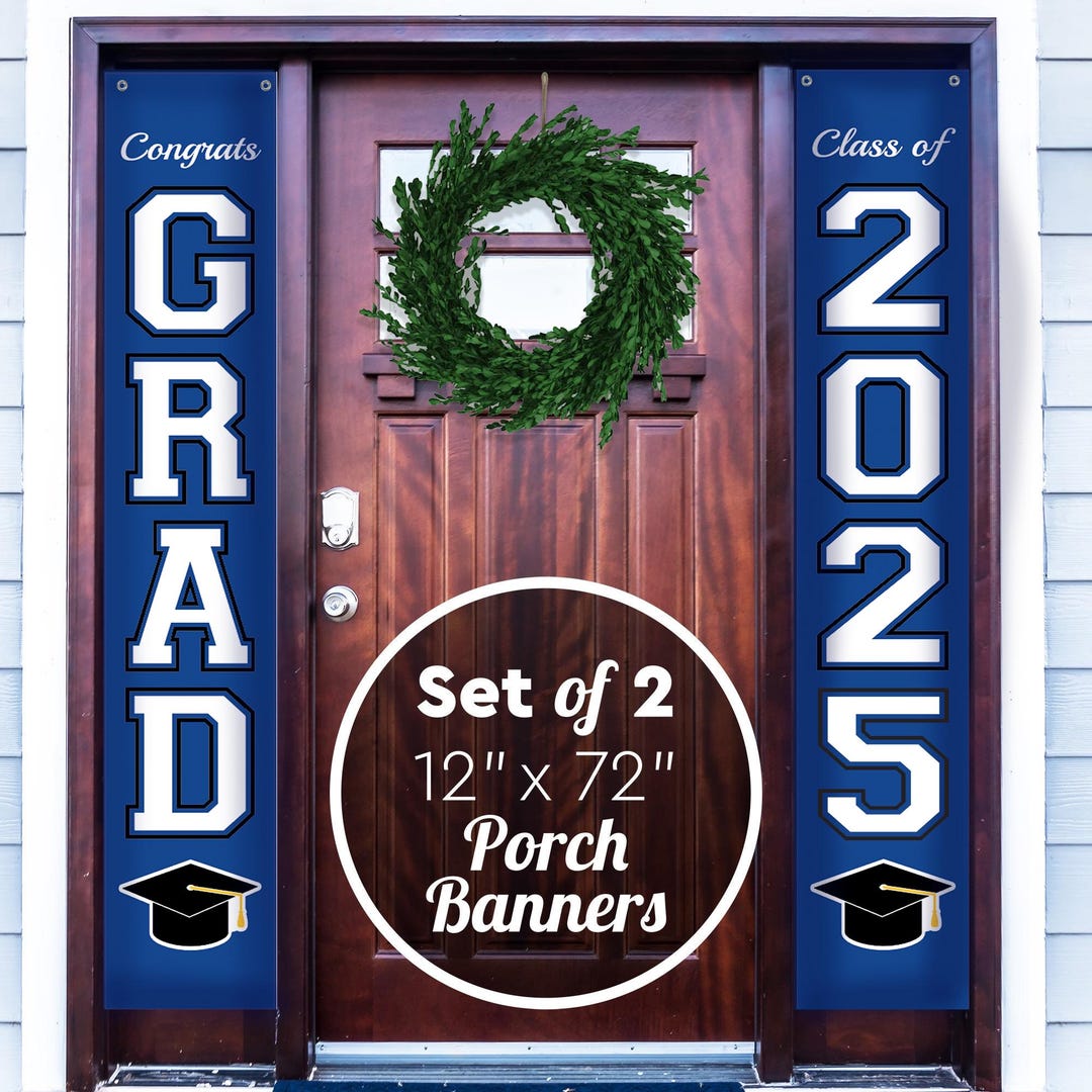 2025 Graduation Banner, Personalized Grad Sign, Custom Class of 2025 ...