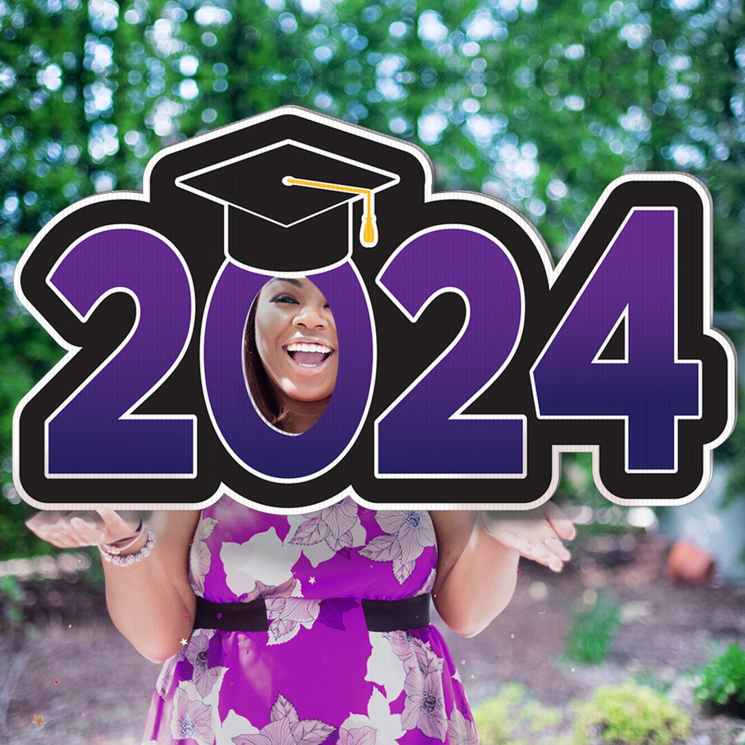 Graduation Selfie Frame, Photo Prop, Class of 2024, Selfie Board, Grad ...
