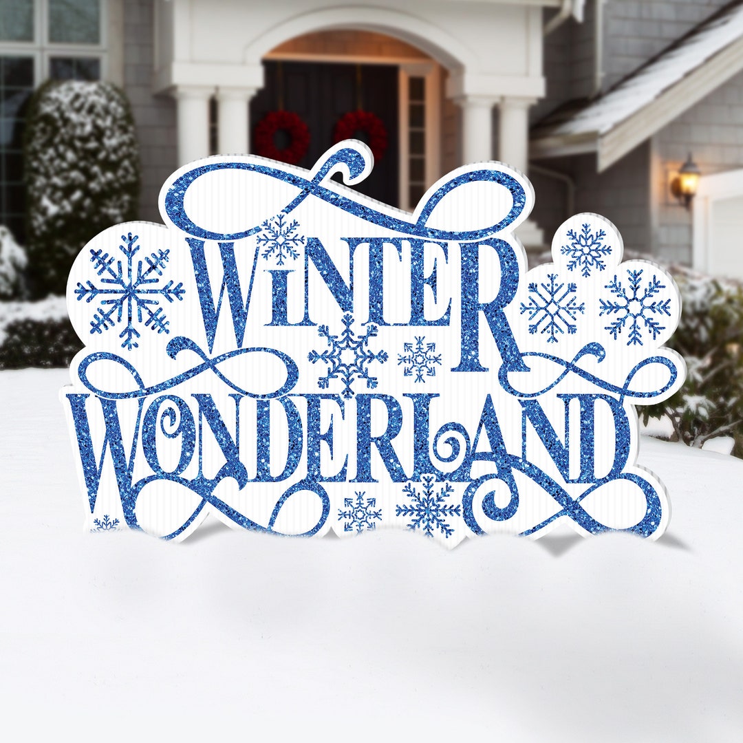 Winter Wonderland Sign Christmas Decoration Holiday Yard - Etsy