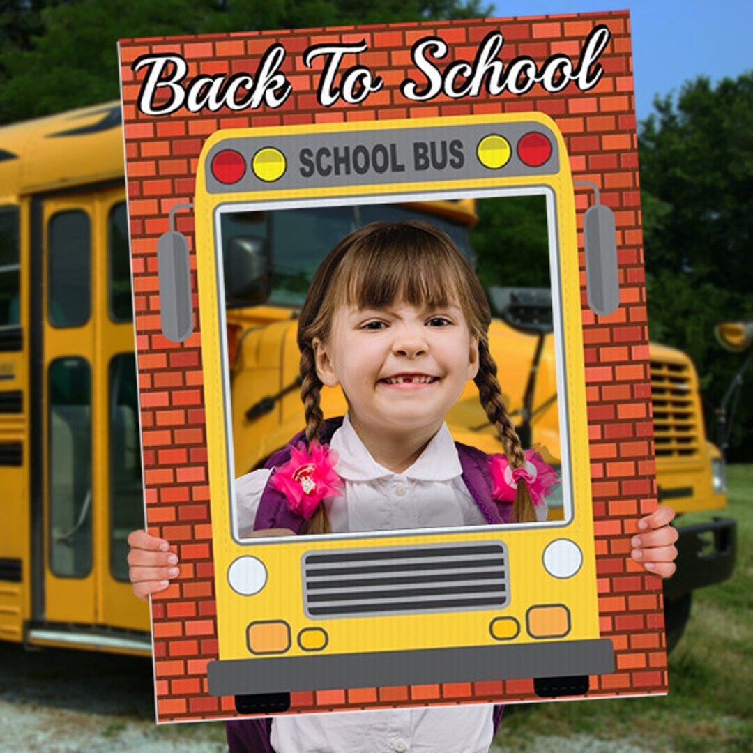 Personalized Back To School Selfie Frame Printed Photo Etsy