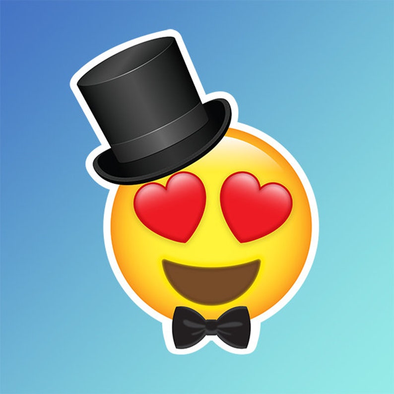 Wedding Groom EMOJI Yard Sign 3 Sizes Available Wedding - Etsy