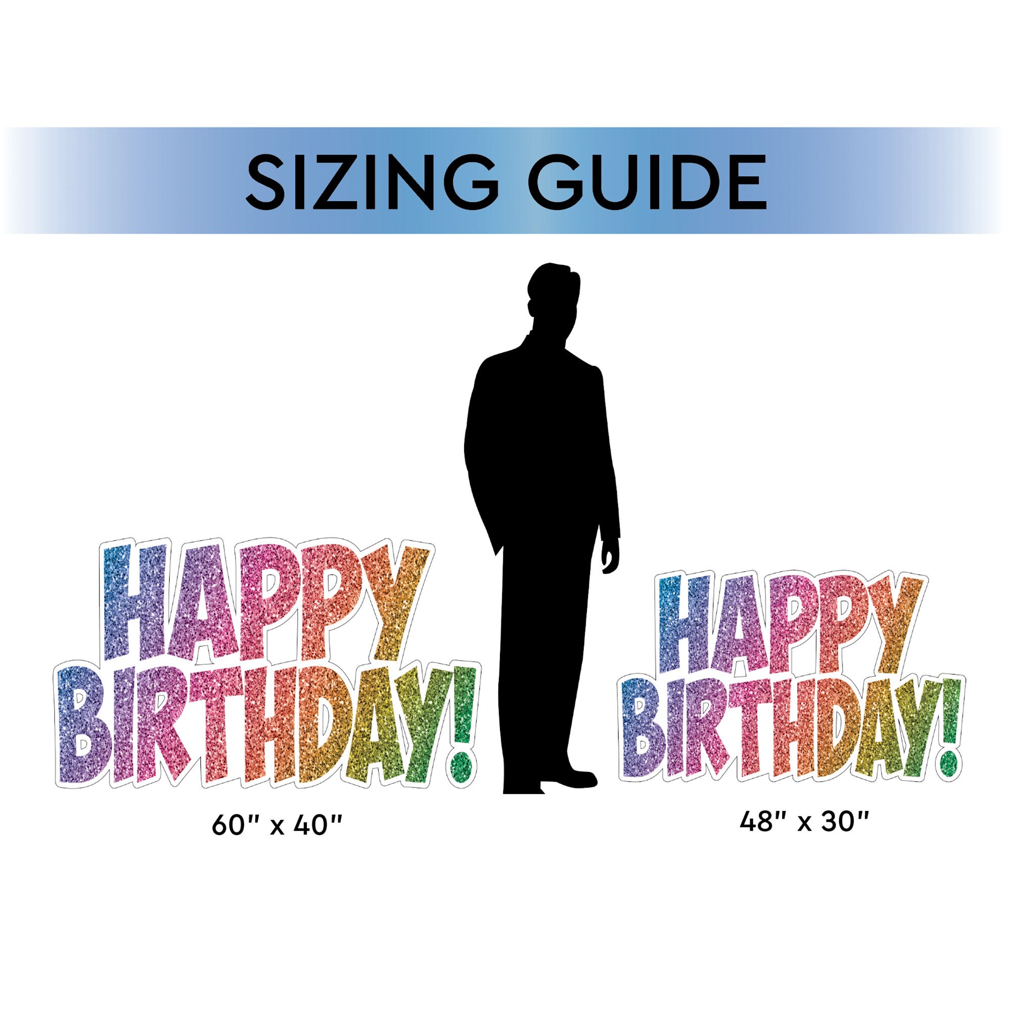 Large Happy Birthday Yard Sign Lawn Sign Indoor or Outdoor - Etsy