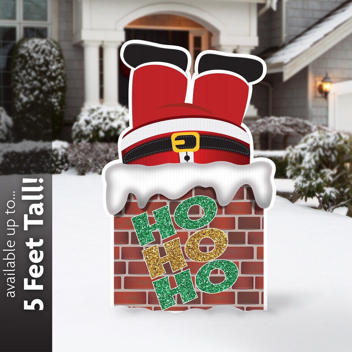 Santa Christmas Decoration Holiday Yard Sign Lawn Sign HO - Etsy