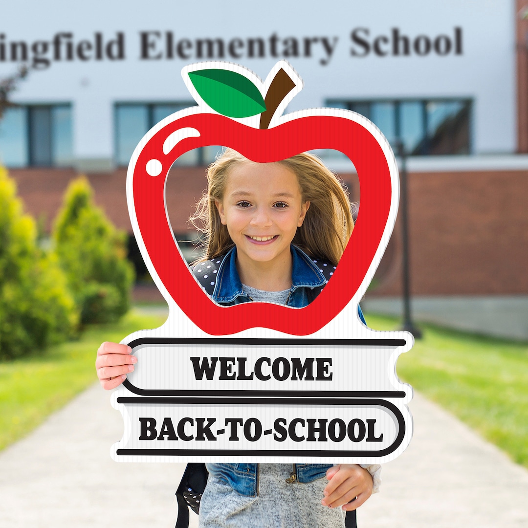 Welcome Back to School Selfie Board Cutout, Printed, Social Media Photo ...