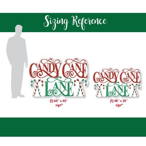 Candy Cane Lane Sign, Christmas Decoration, Holiday Yard/lawn Sign ...
