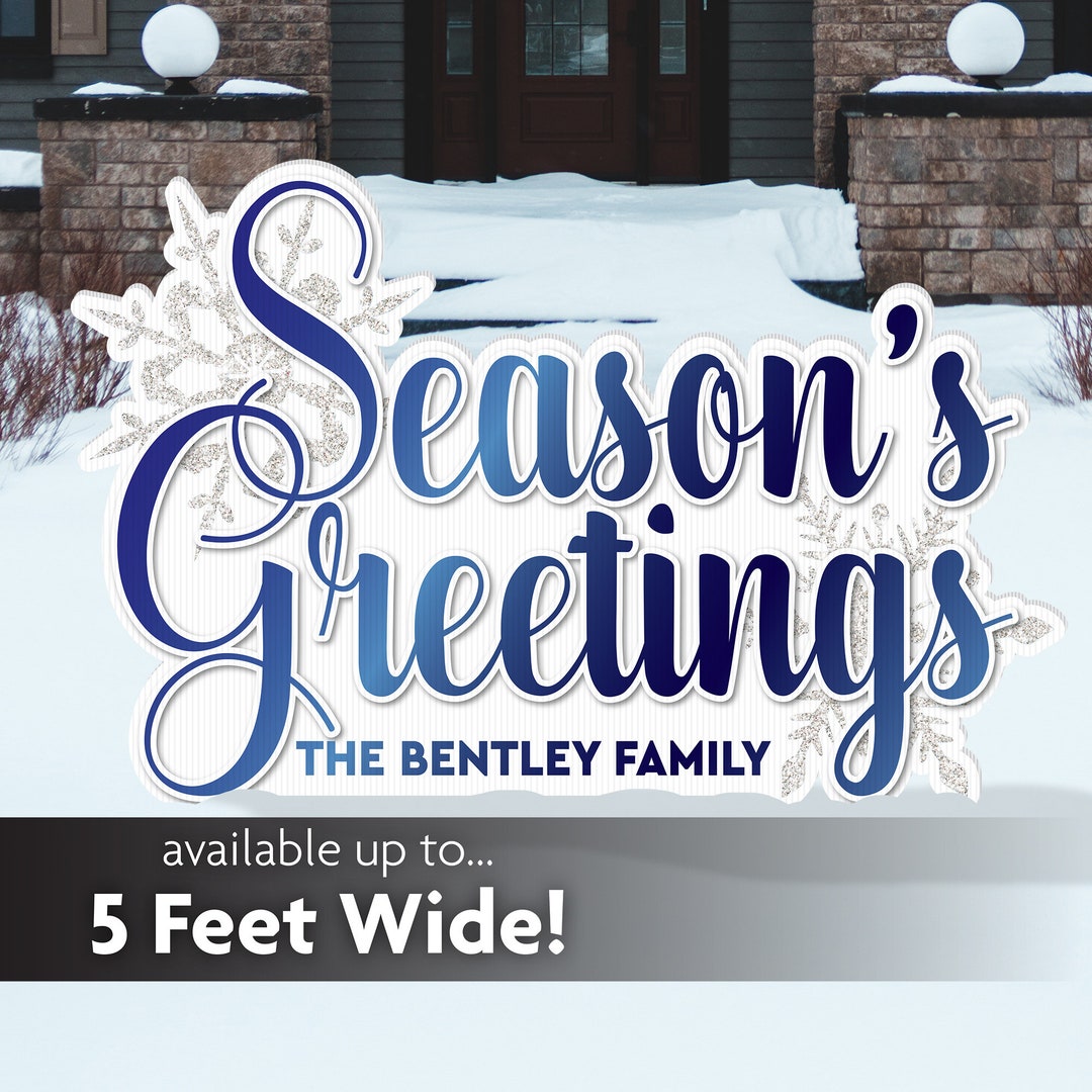 Season Greetings Holiday Decoration | Holiday Party Decoration | Lawn ...