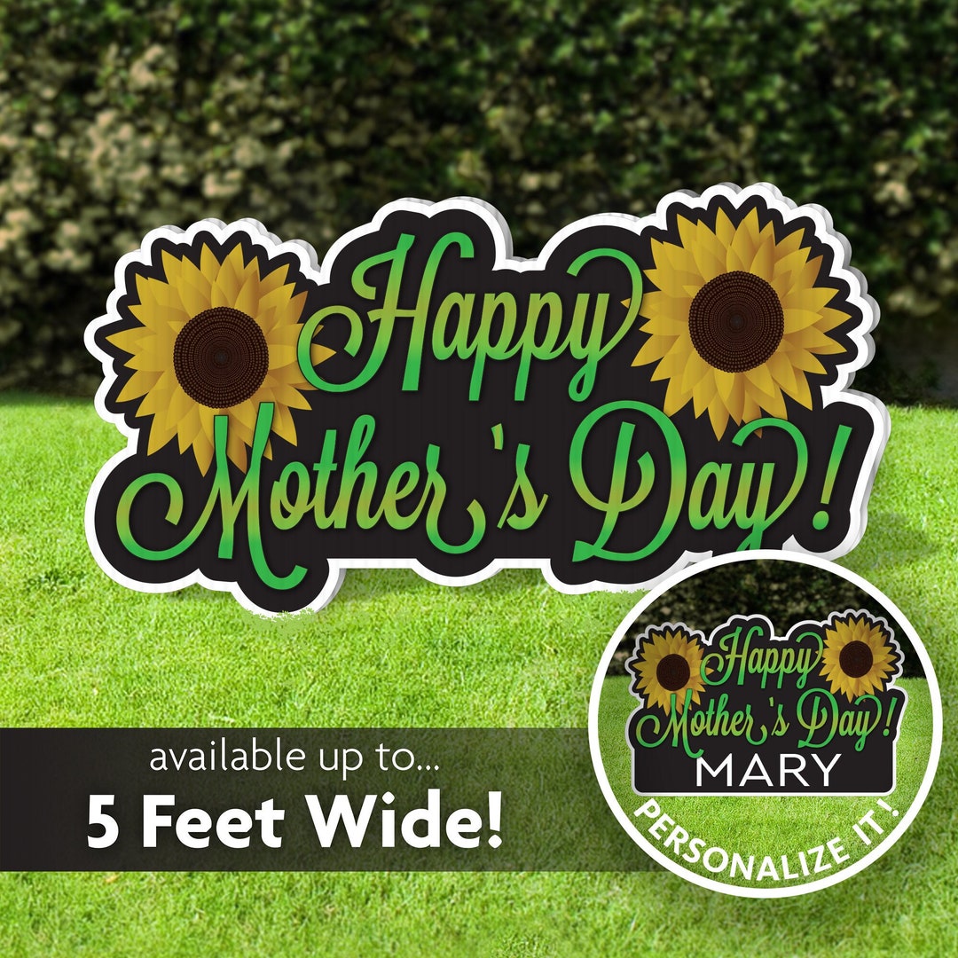 Happy Mother's Day Sign, Mother's Day Celebration Yard Sign, Mother's ...