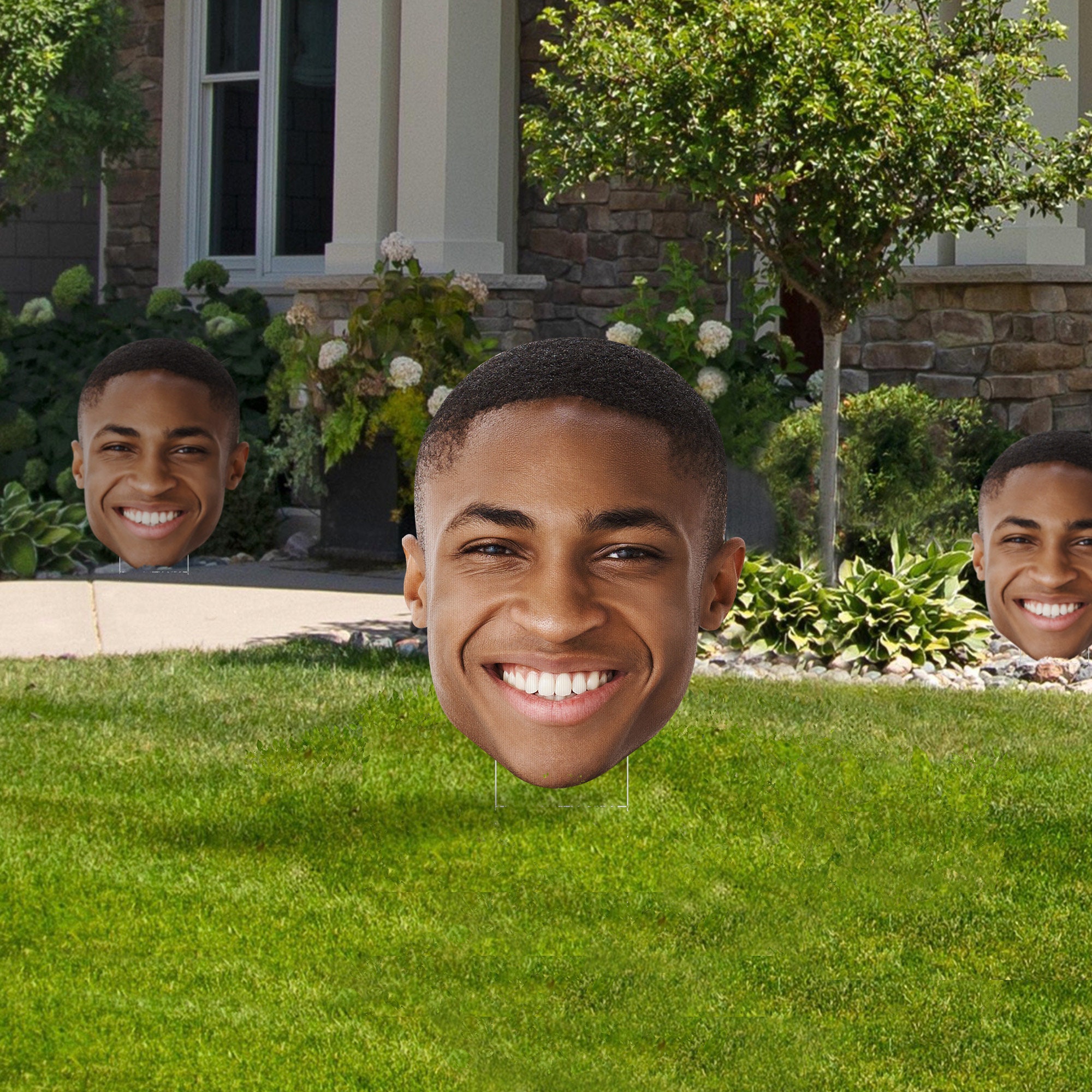 Big Head Cutout and Graduation Yard Sign Graduation - Etsy