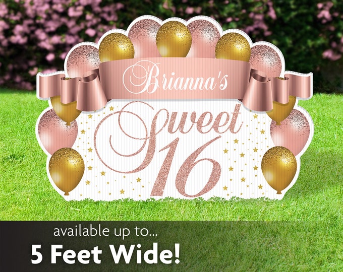 Sweet Sixteen Decorations, Sweet 16 Sign Backdrop, Sweet Sixteen ...