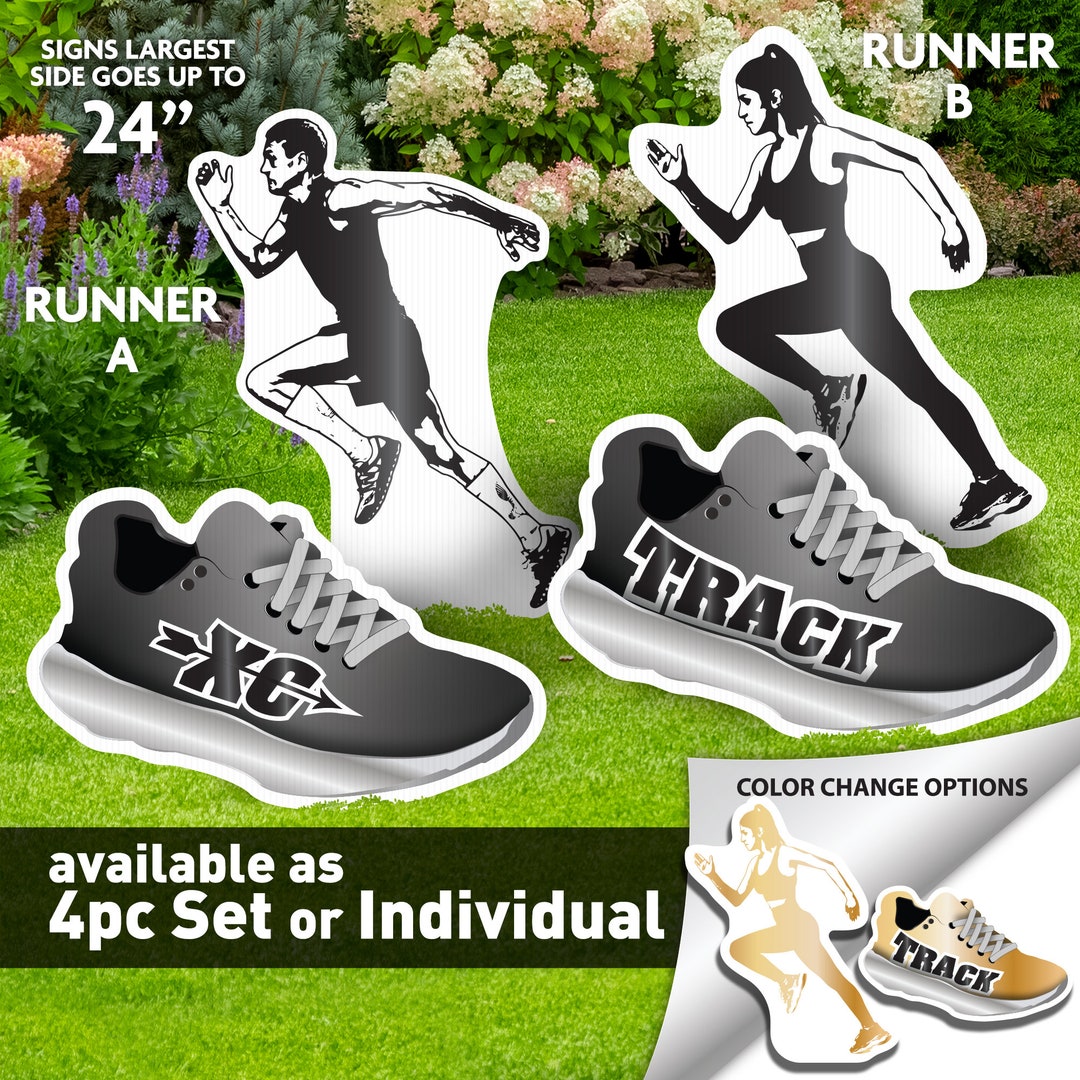 Cross Country and Track Lawn Flair Signs, Yard Signs, Party Decorations ...